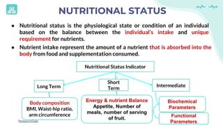 Clinical Assessnent of Nutritonal Status | PPTX
