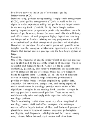 Clinical Assignment Quality Improvement Final Project Goal | DOCX