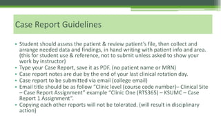 Clinical Documentation (assignments’ guidelines) | PPT