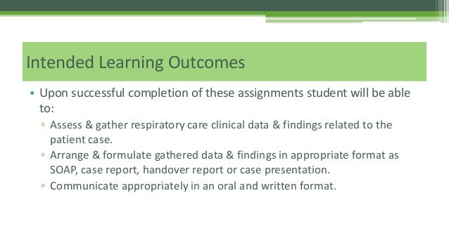 Clinical Documentation (assignments’ guidelines)