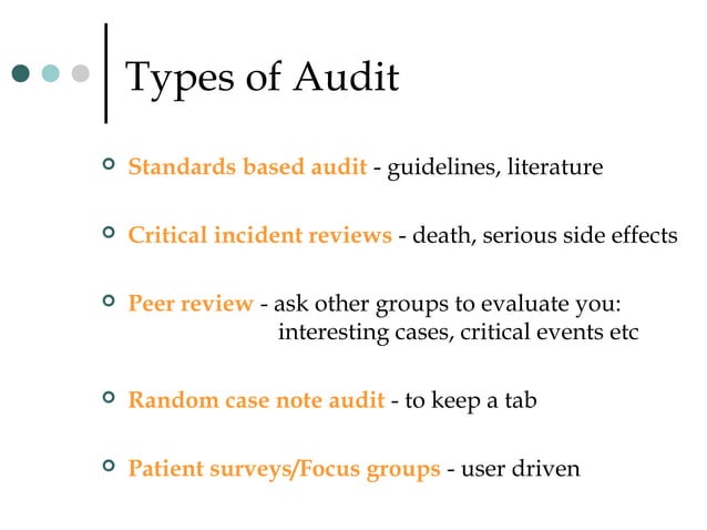 Clinical Audits and Process Improvement in Hospitals | PPT