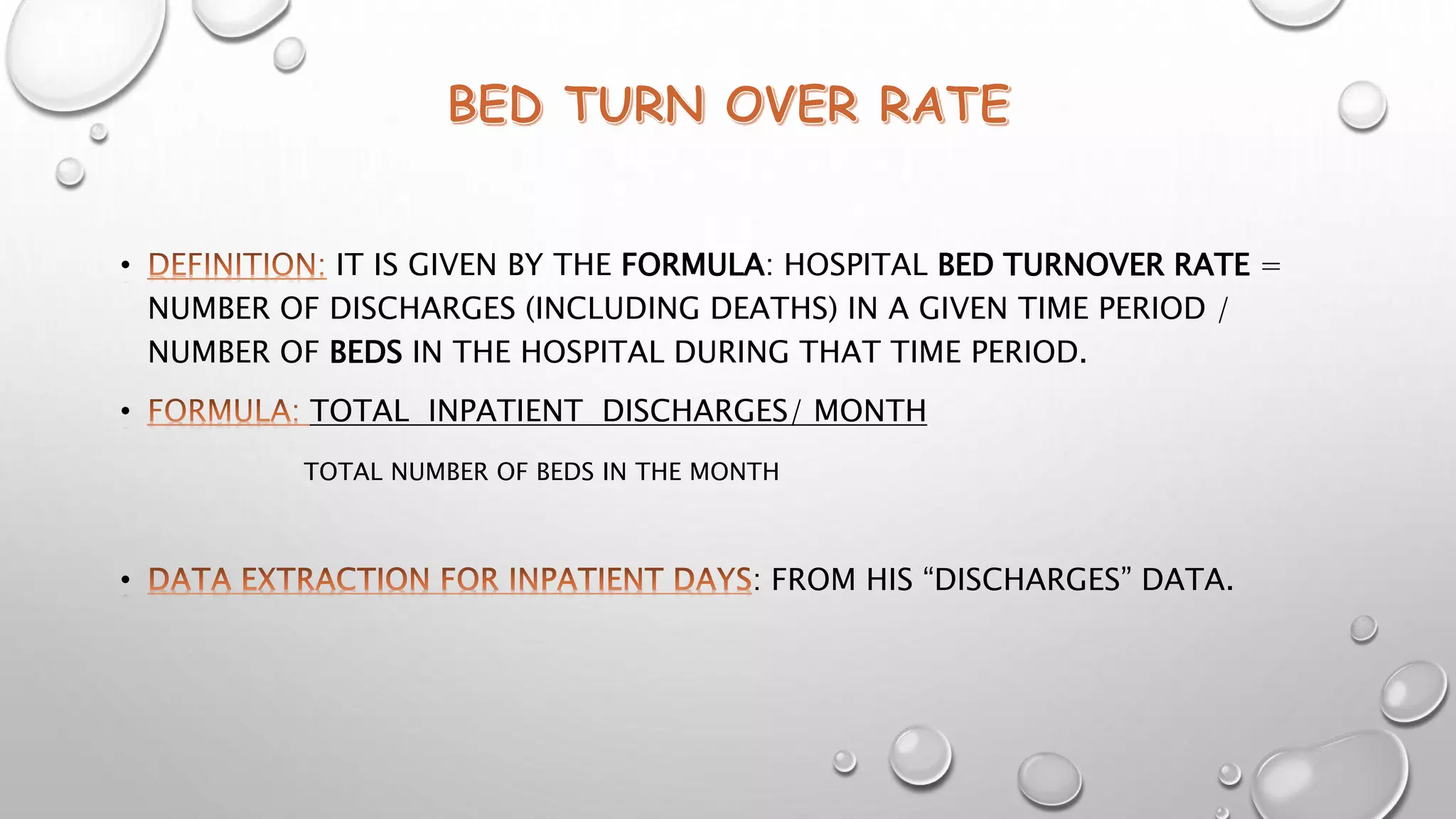 Clinical audit and hospital key performance indicators for bed ...