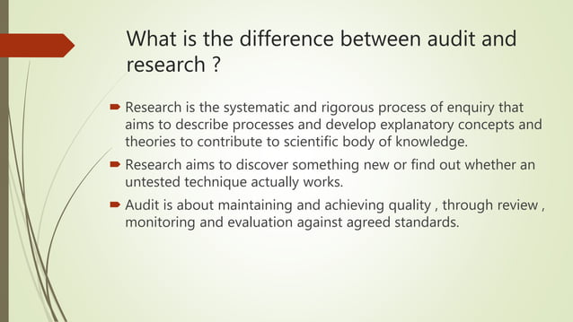 Clinical audit made easy | PPTX