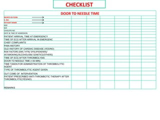 CLINICAL AUDIT PPT ON DOOR TO NEEDLE TIME.pptx