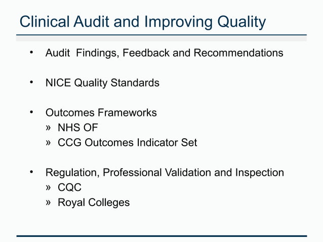 HSCIC: Clinical Audit Service | PPT
