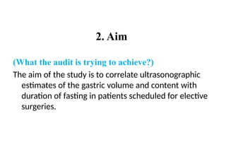 Clinical Audit Template - Revised anaesthesia.pptx