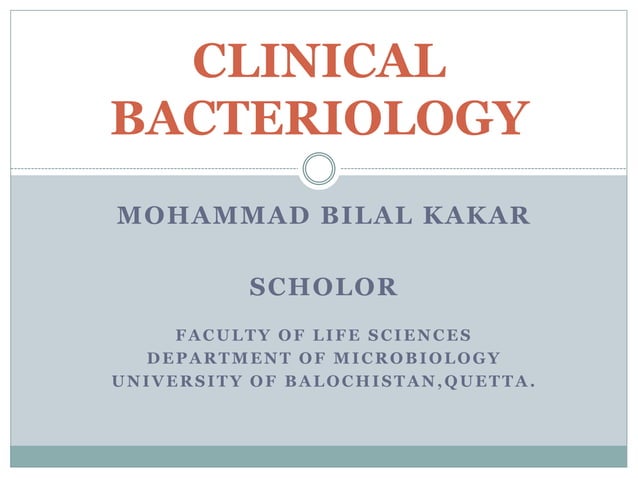 Clinical bacteriology, Clinical Microbiology, Microbiology, Laboratory ...