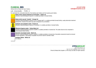 Clinical Bins Brochure | PDF