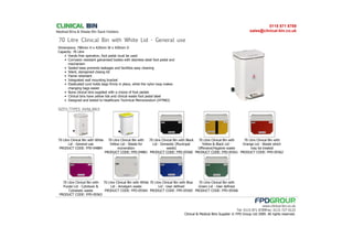 Clinical Bins Brochure | PPT