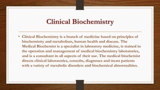 Clinical Biochemistry in pediatrics | PPTX