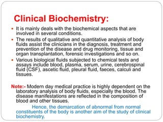 Clinical Biochemistry Laboratory | PPTX
