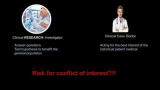 Clinical care vs Clinical Research | PDF