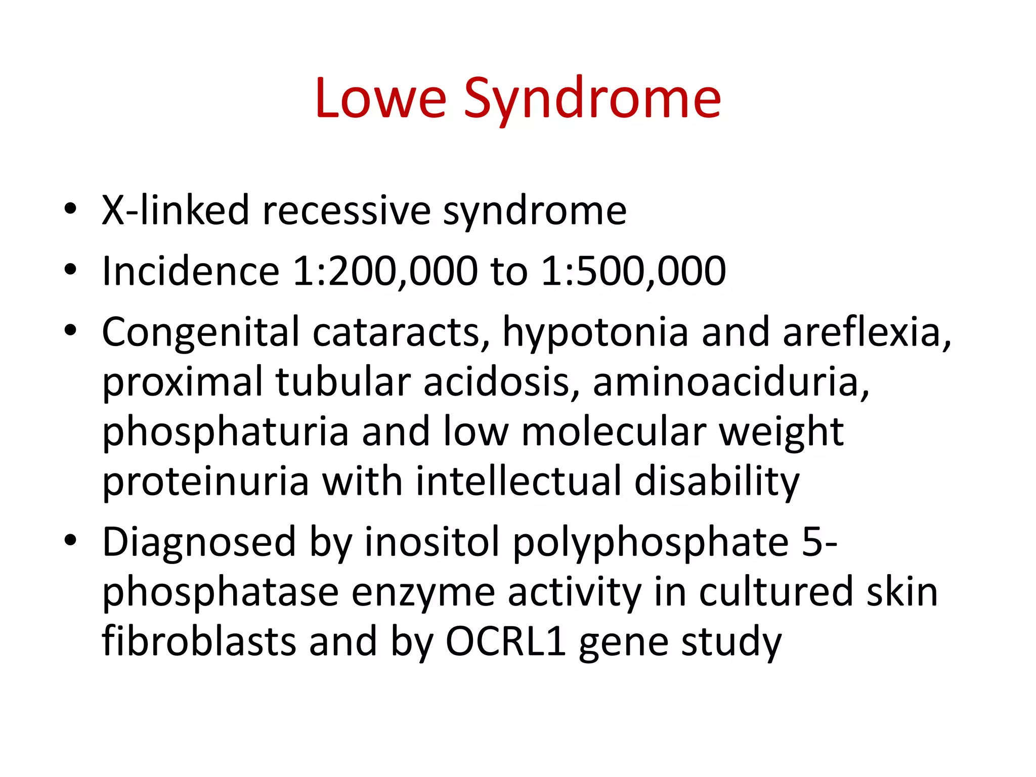 Clinical case - Lowe syndrome | PPTX