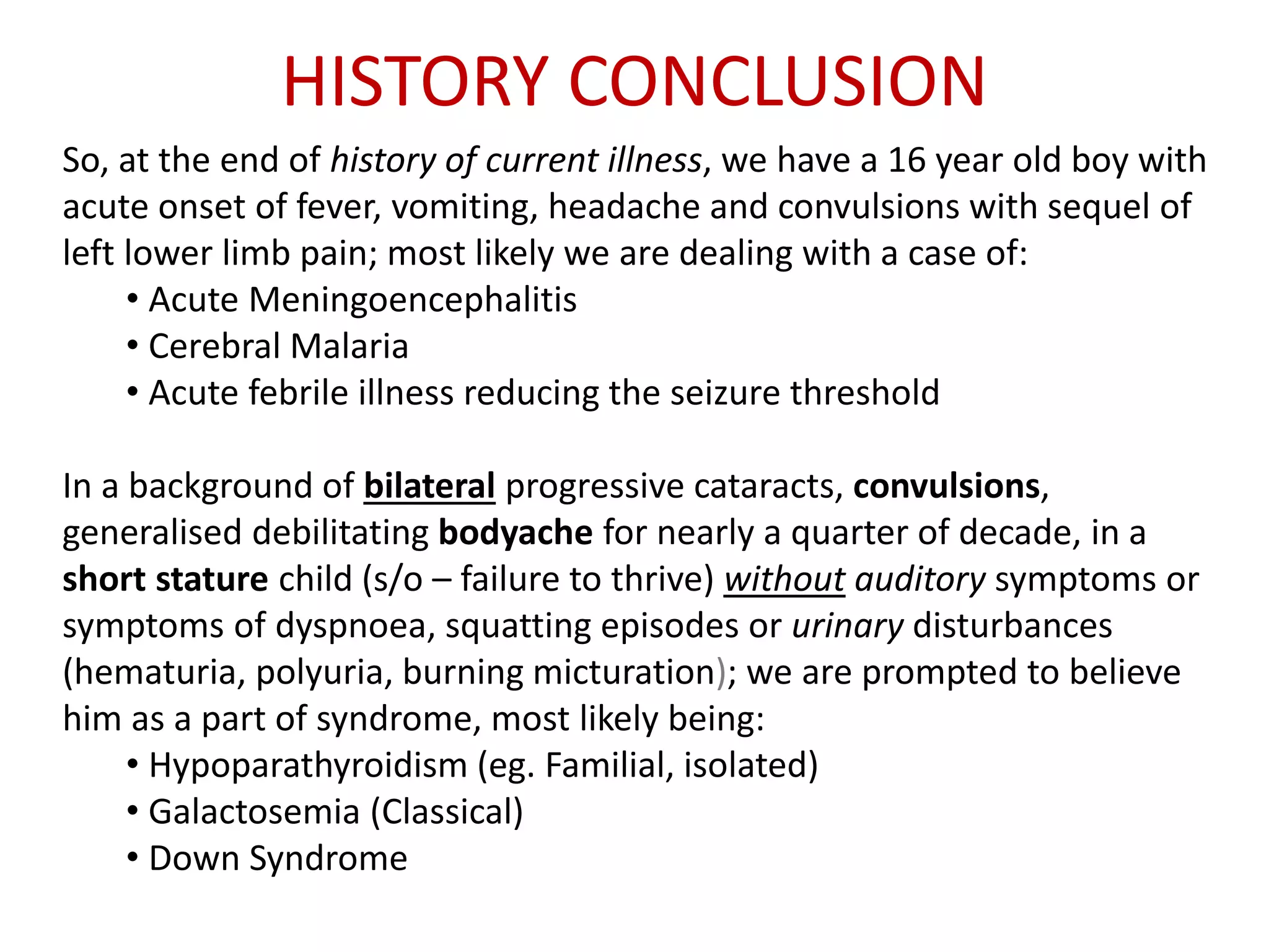 Clinical case - Lowe syndrome | PPTX