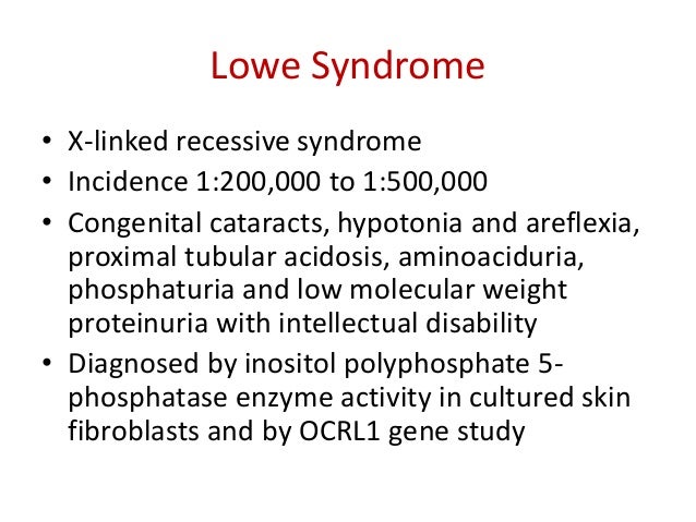 Clinical case - Lowe syndrome