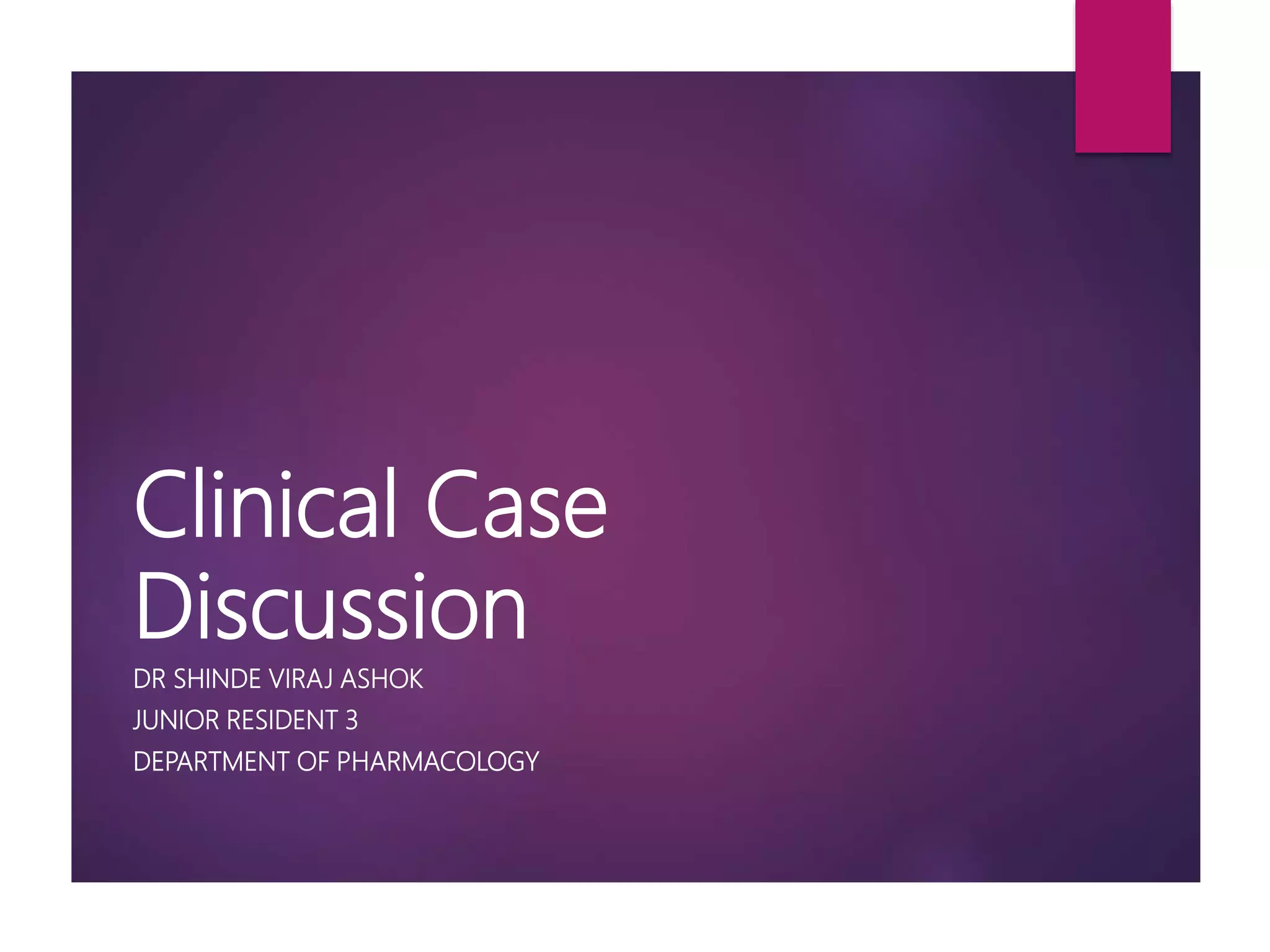 Clinical case discussion - myasthenia gravis | PPTX