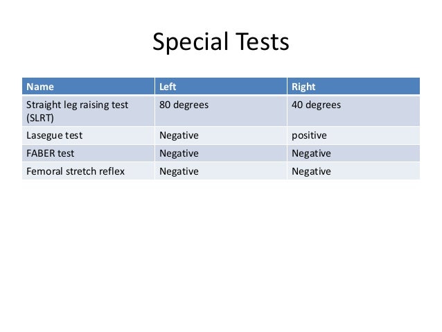 Clinical case presentation spine