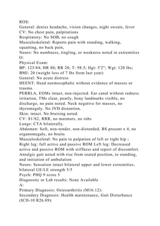 Clinical Chart Soap Note Example Patient InformationInitials,.docx