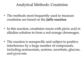 presentation of CLINICAL CHEMISTRY Kidney | PPT