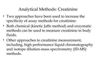 presentation of CLINICAL CHEMISTRY Kidney | PPTX