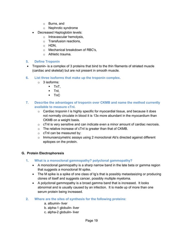 Clinical chemistry review sheet for mlt certification and ascp | PDF | Endocrine and Metabolic ...
