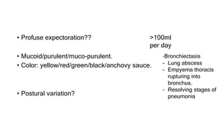 Clinical Symptoms of Respiratory System | PPTX