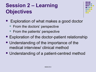 Clinical communication skills year 1 introduction | PPT