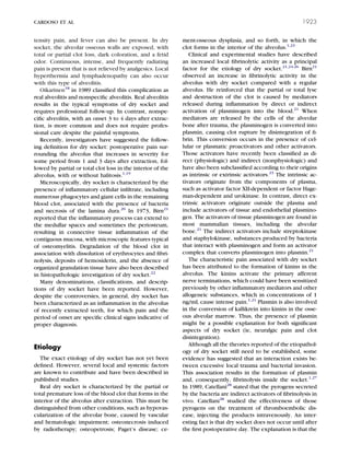 Clinical concepts of dry socket | PDF | Dental Health | Diseases and ...