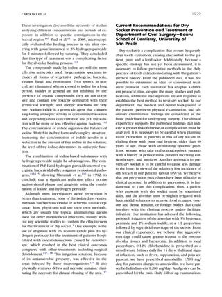 Clinical concepts of dry socket | PDF | Dental Health | Diseases and ...