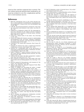 Clinical concepts of dry socket | PDF | Dental Health | Diseases and ...