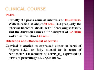 Clinical course all stages OF LABOUR | PPT