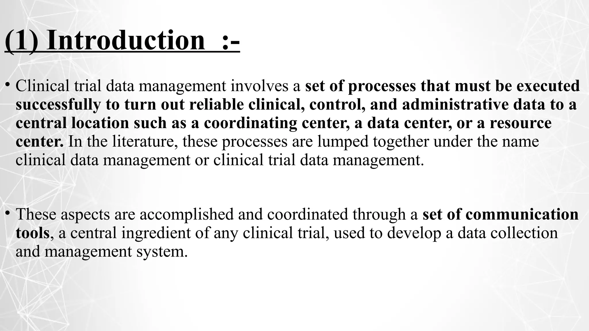 Clinical Data Collection & Clinical Data Management Naveen Balaji | PPT