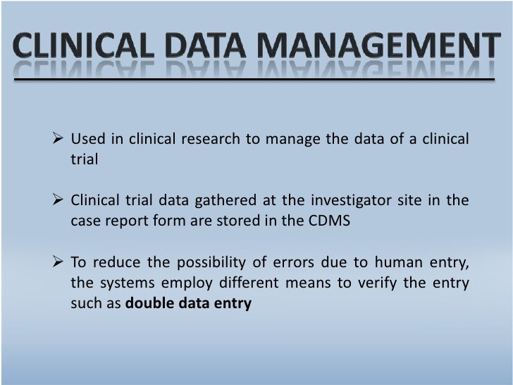 Clinical Data Management