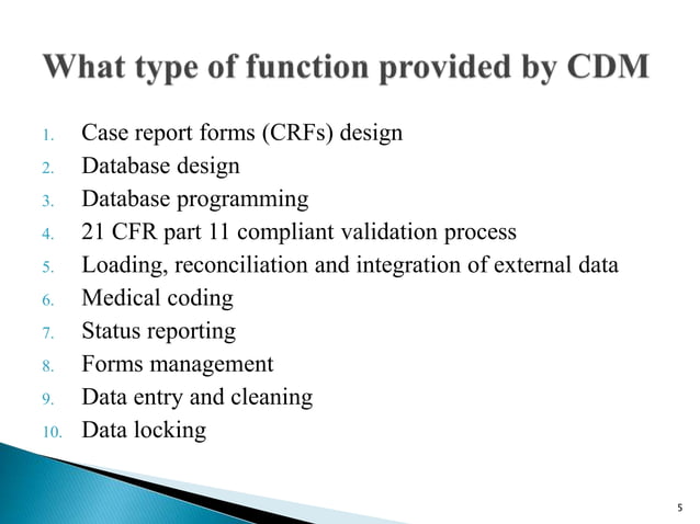Clinical data management | PPTX
