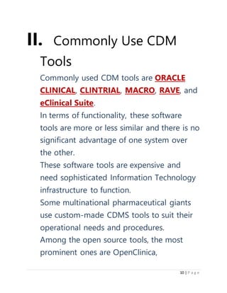 Clinical data management | DOCX