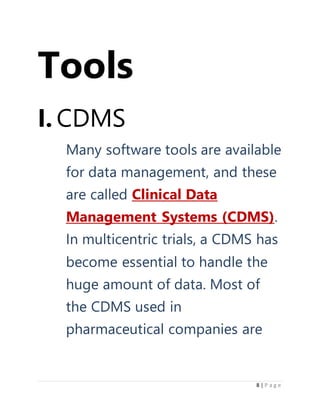 Clinical data management | DOCX