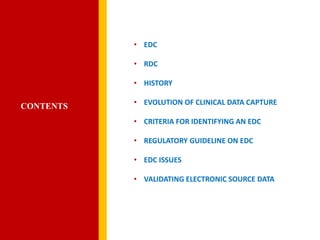 Clinical data management and software packages final edc and rdc | PPTX