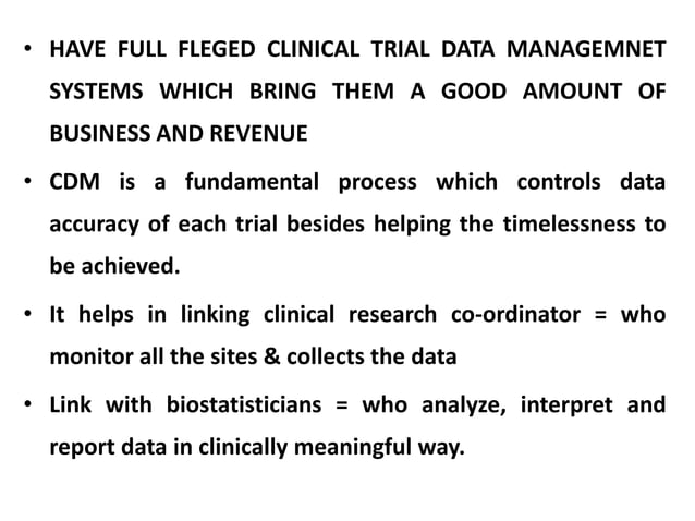 Clinical data management | PPTX