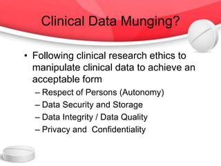 Clinical data munging | PPT