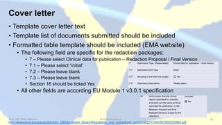 Clinical data transparency - EMA Policy 0070 | PPTX