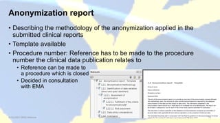Clinical data transparency - EMA Policy 0070 | PPTX