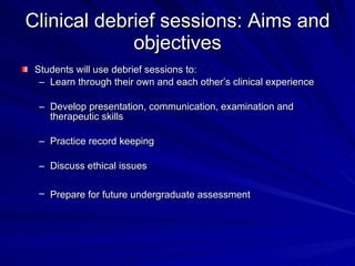 Clinical Debrief Overview | PPT