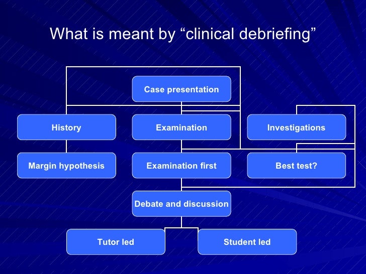 Clinical Debrief Overview