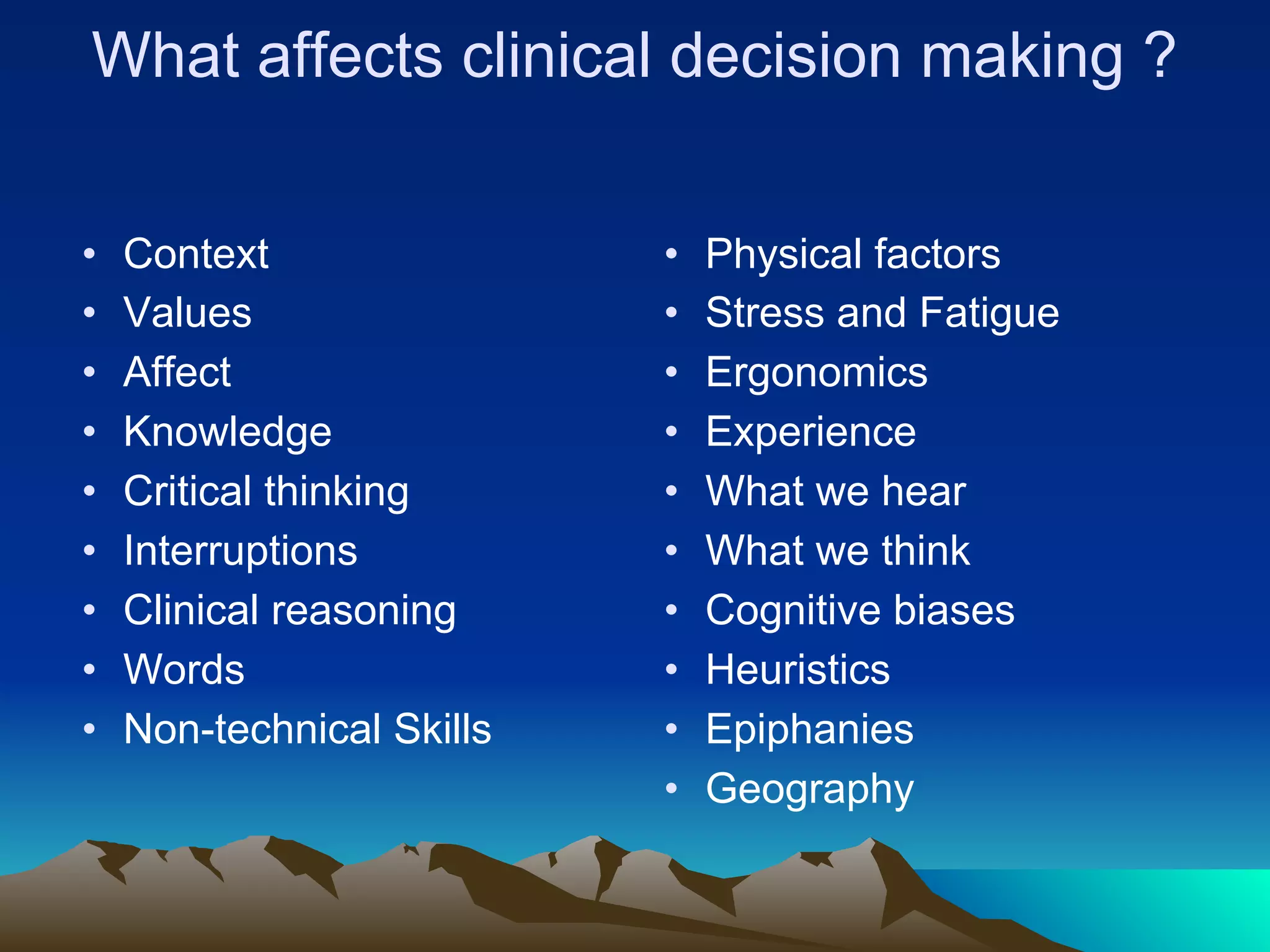 Clinical decision making(1) | PDF