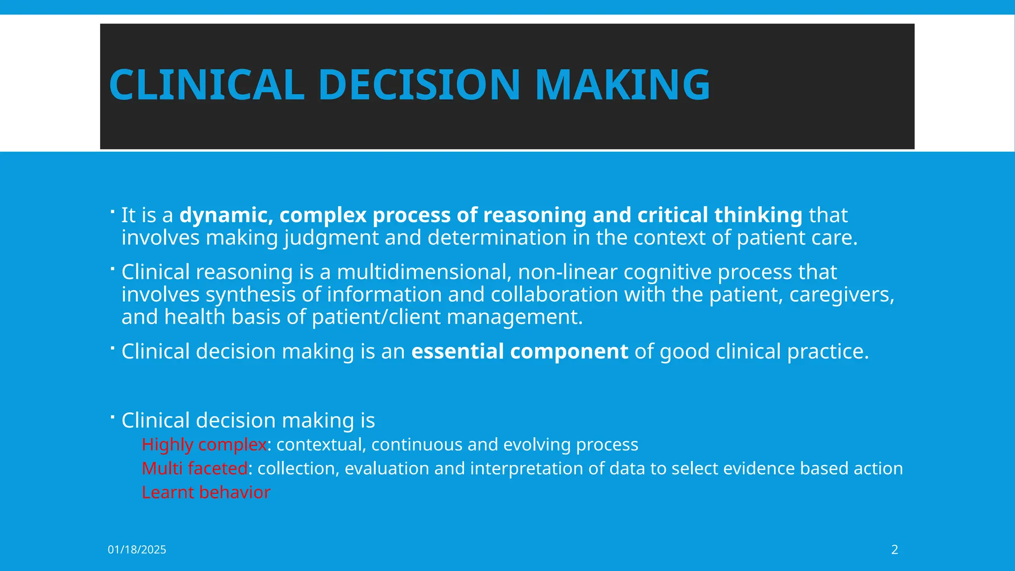 Clinical Decision Making in physiotherapy practice.pptx