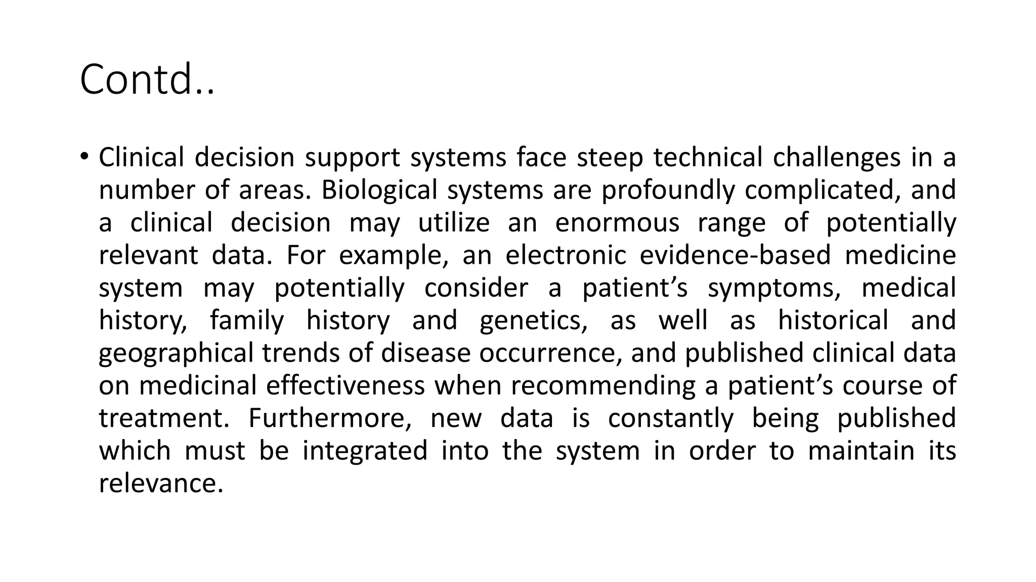 Clinical decision support system | PPTX