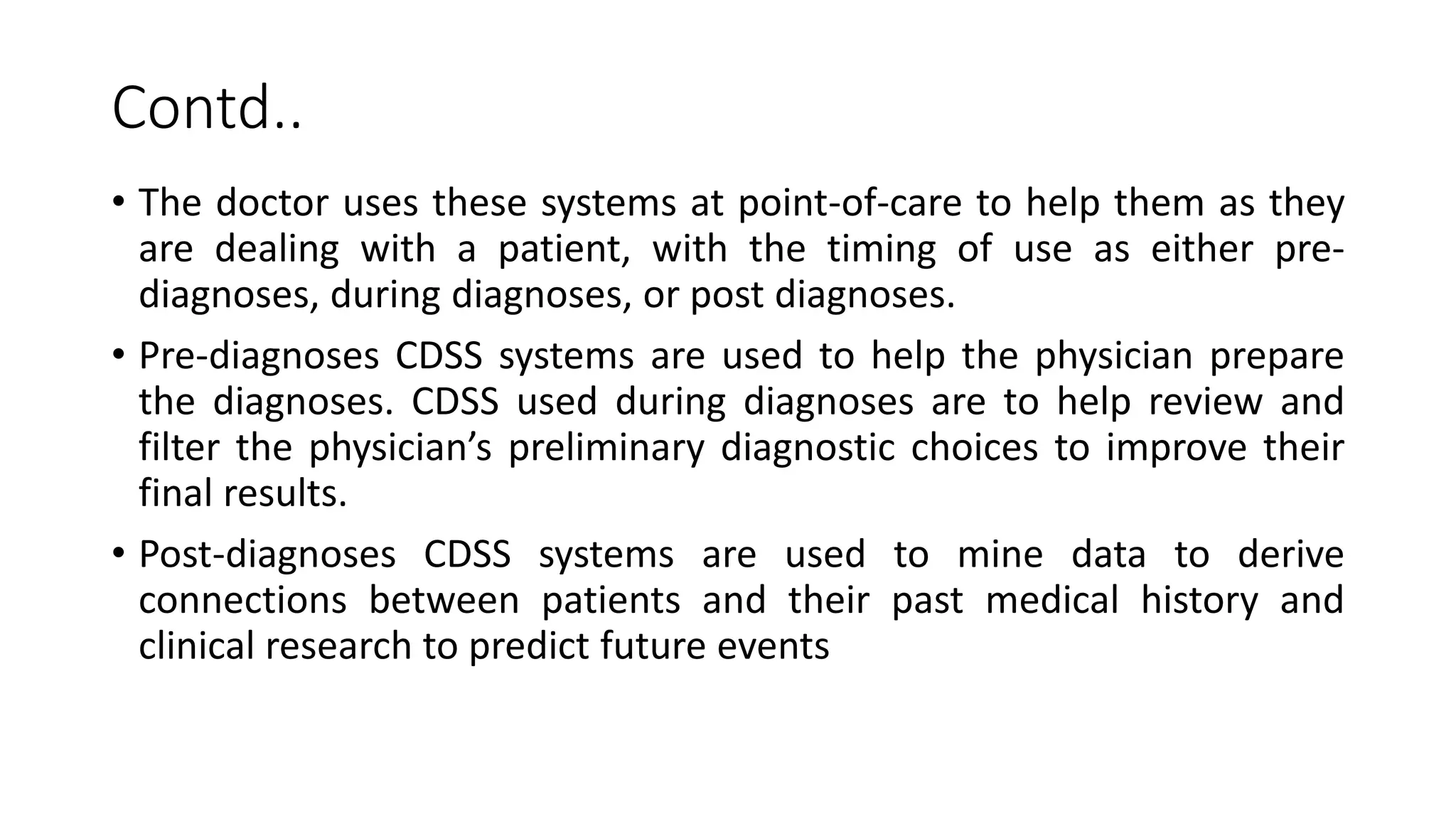 Clinical decision support system | PPTX