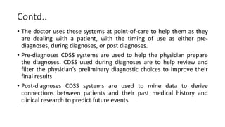 Clinical decision support system | PPTX