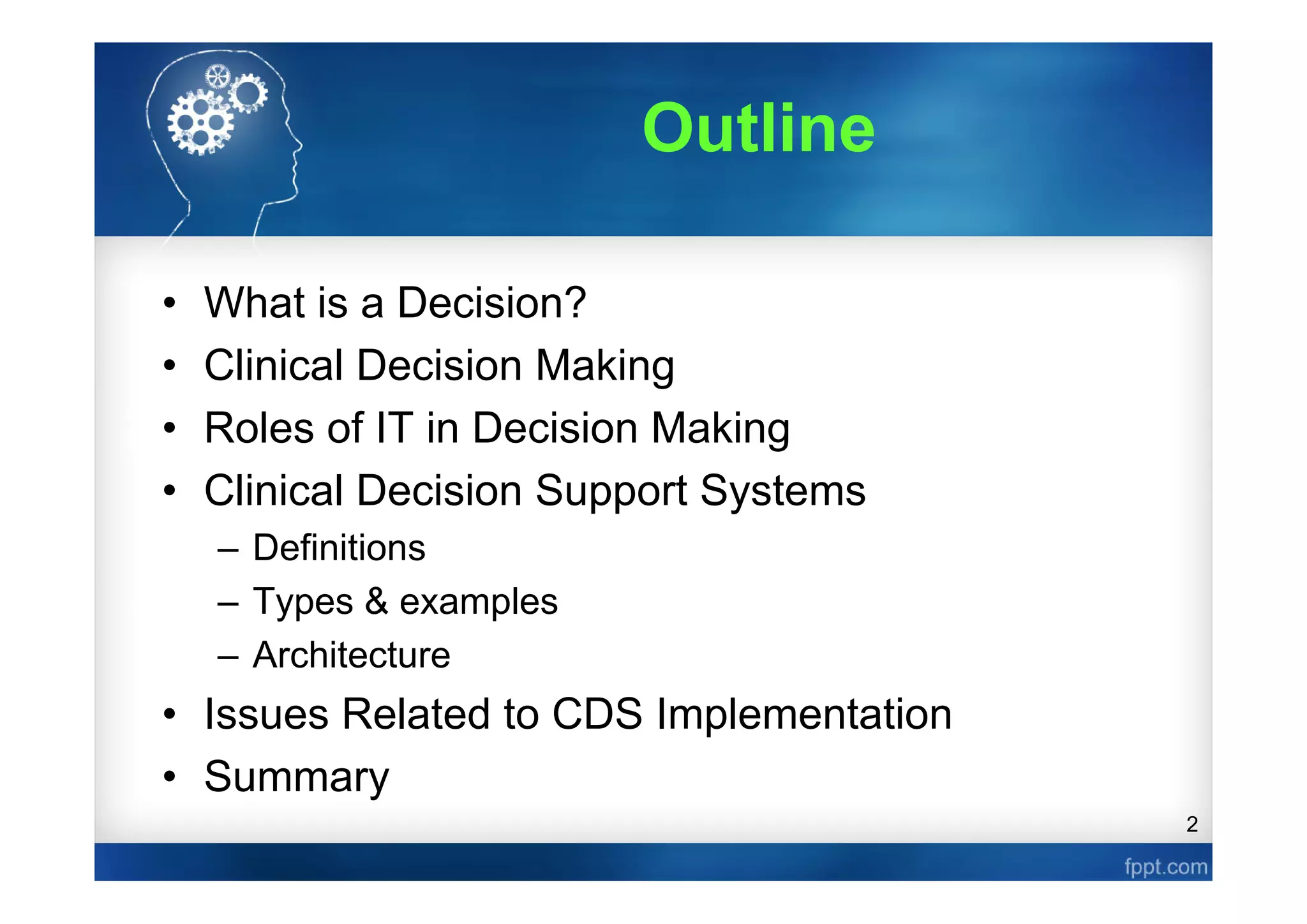 Clinical Decision Support Systems | PDF