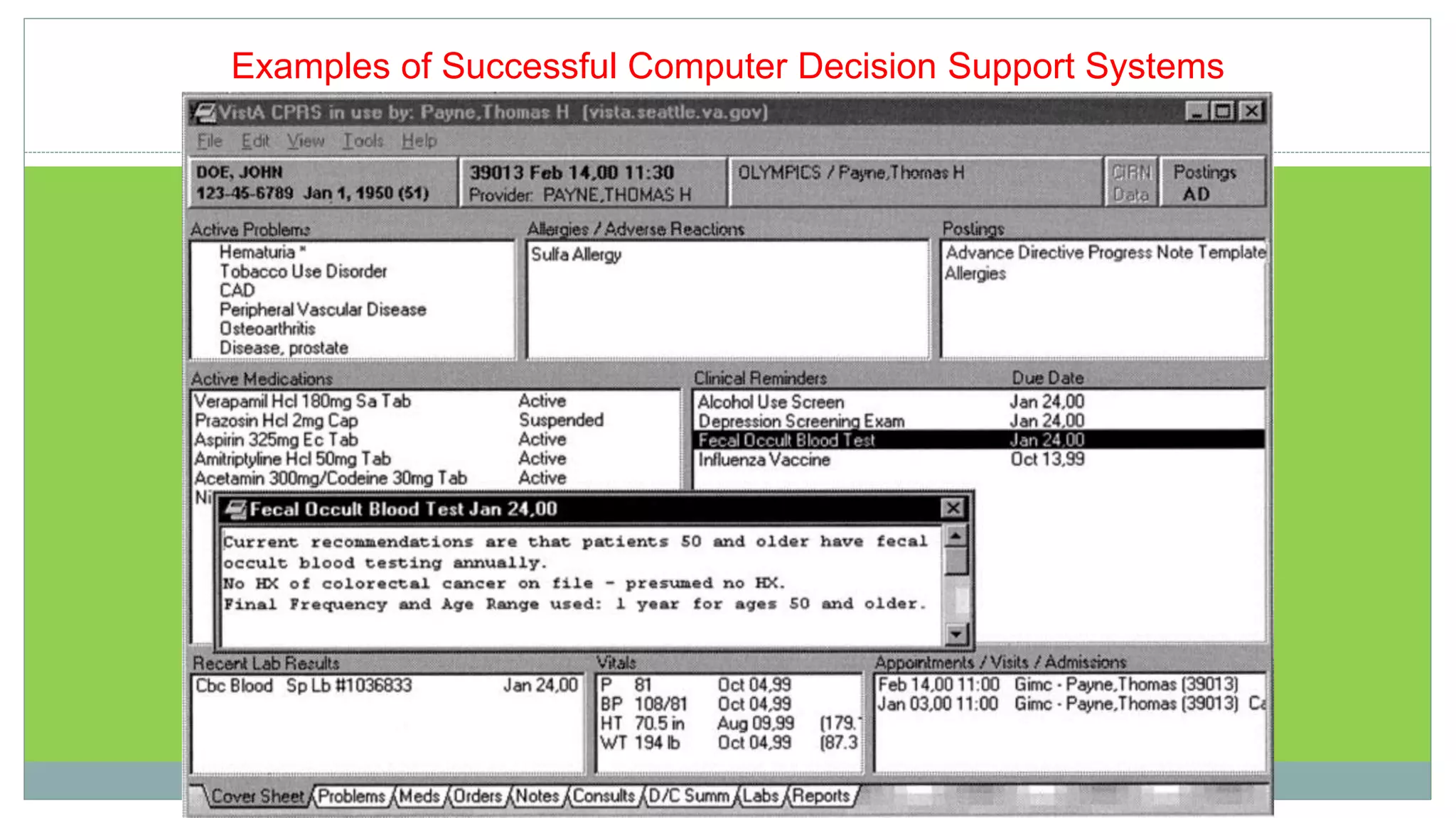 Clinical decision support systems | PPTX